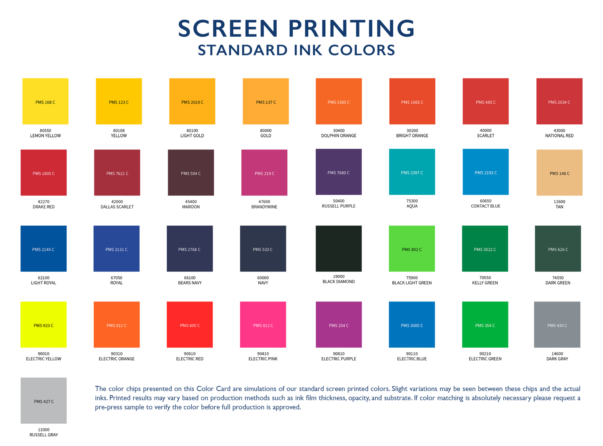 Screen Printing & Embroidery - Reprographic Arts Inc.